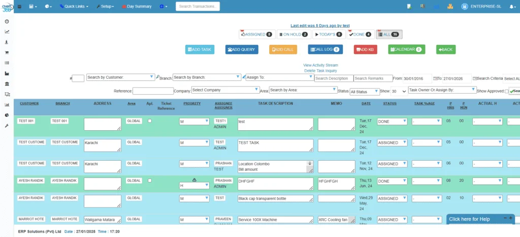 CRM Module – ERP Solutions